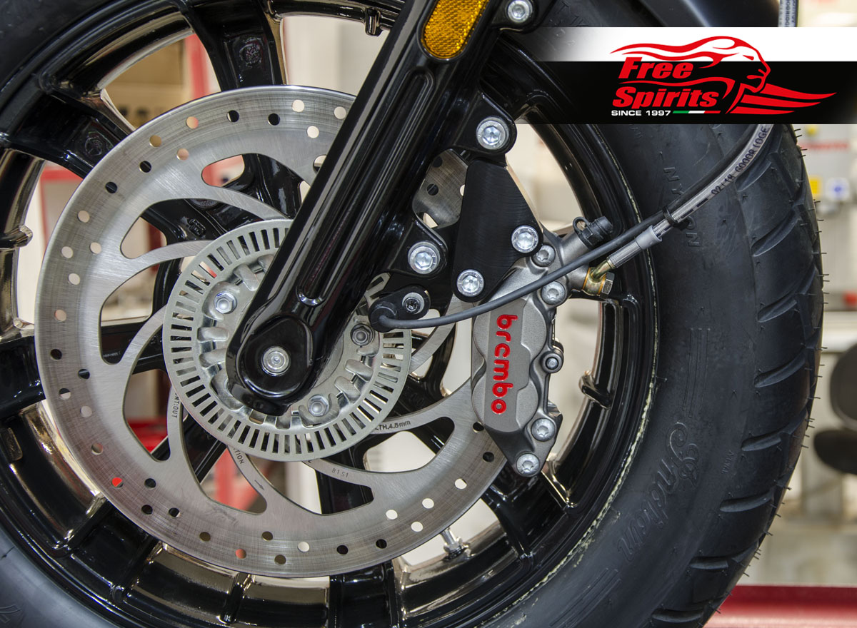 Front brake caliper 4 pot kit for Indian Scout 2015-24Code 103801 ...