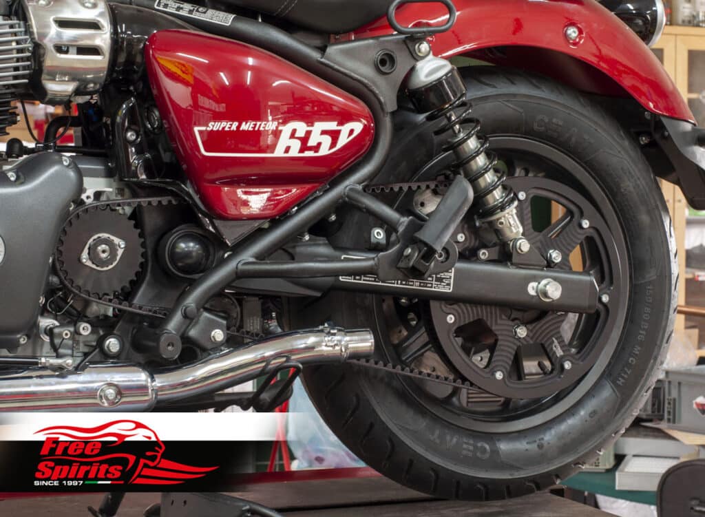 Belt drive conversion for Royal Enfield Super Meteor & Shotgun 650Code ...