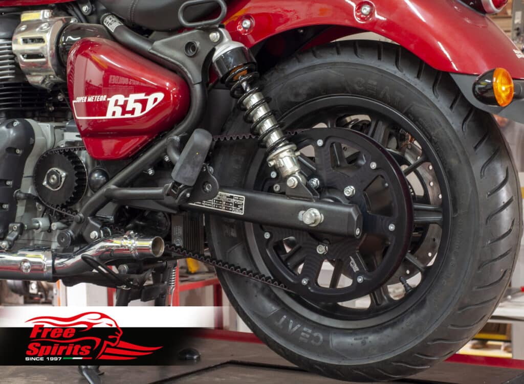 Belt drive conversion for Royal Enfield Super Meteor & Shotgun 650Code ...