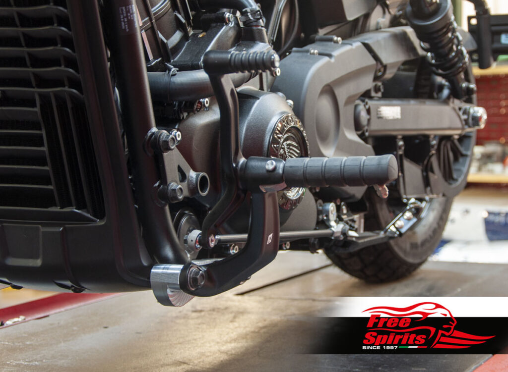 Extended forward controls adaptors plates (60mm) for Indian Scout ...